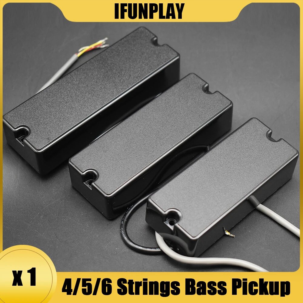 Звукосниматель IFUNPLAY 1181 для бас-гитары черный 6 Strings B x1