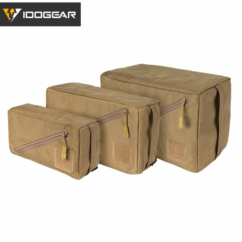 Тактическая сумка для хранения IDOGEAR 3 упаковки мобильной многофункциональной Accessory Pouch, большая tactical bag на молнии 35101