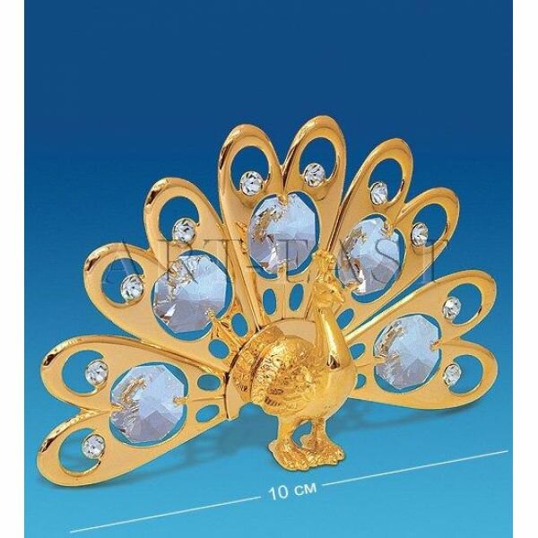 Фигурка Павлин мал. A6397 Crystal Temptations, Металл, кристалл
