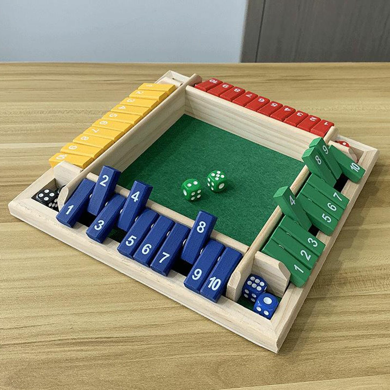 Закрой коробку игра деревянные кости умные игры 22x22x3,5 см