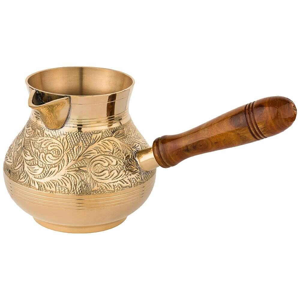 Турка резная "Graving" 800 мл латунь