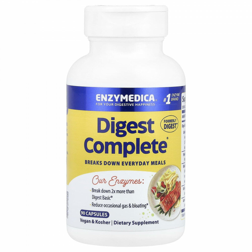Enzymedica, Digest Complete®, 90 капсул