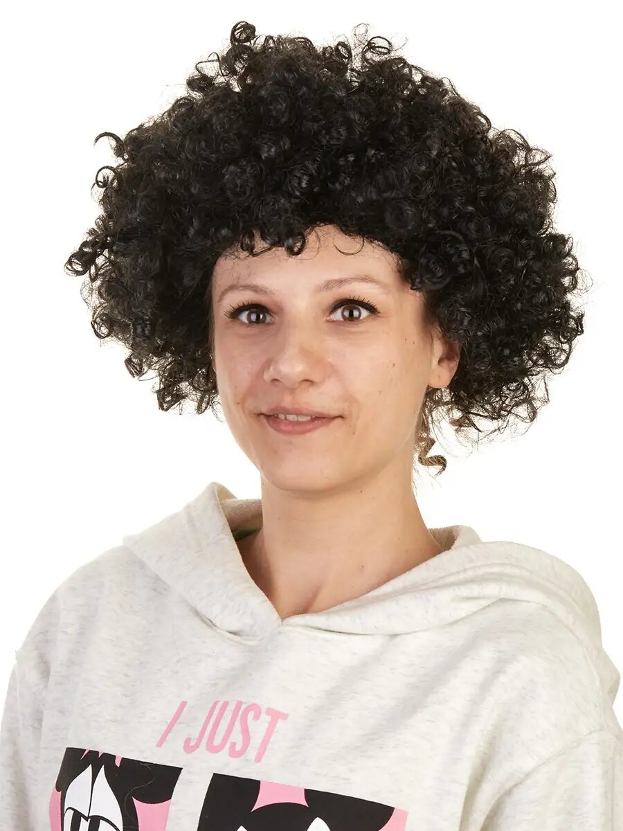 Парик шопоголик "Клоунский", искусственный волос, черный, унисекс