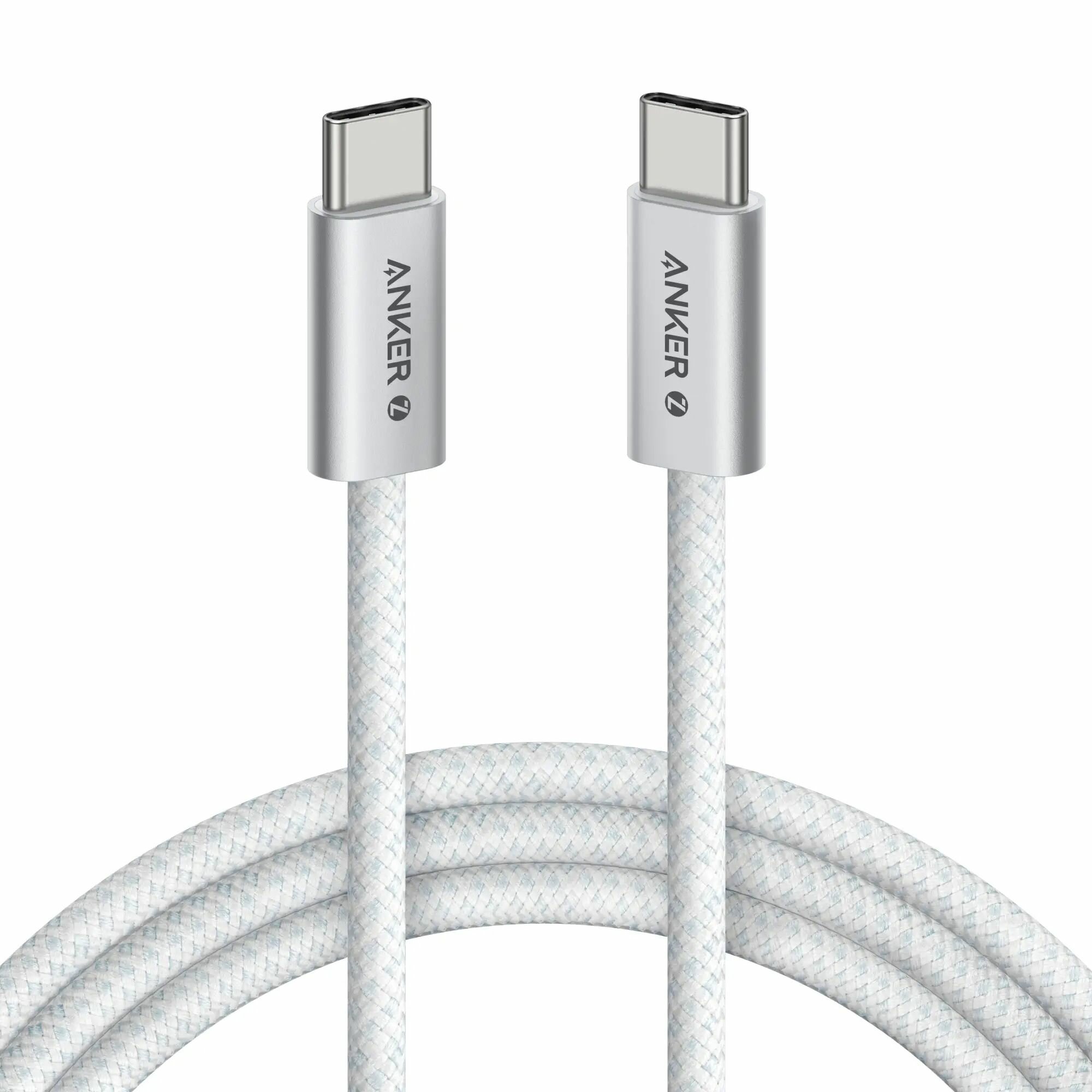 Кабель USB-C ANKER ZOLO 240W 1.5 метра белый A8060 (A8060P21)