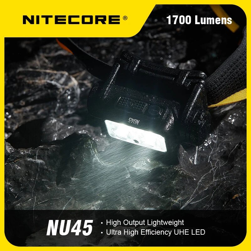 NITECORE NU45 фонарик 1700 люмен NiteLab UHE светодиоды
