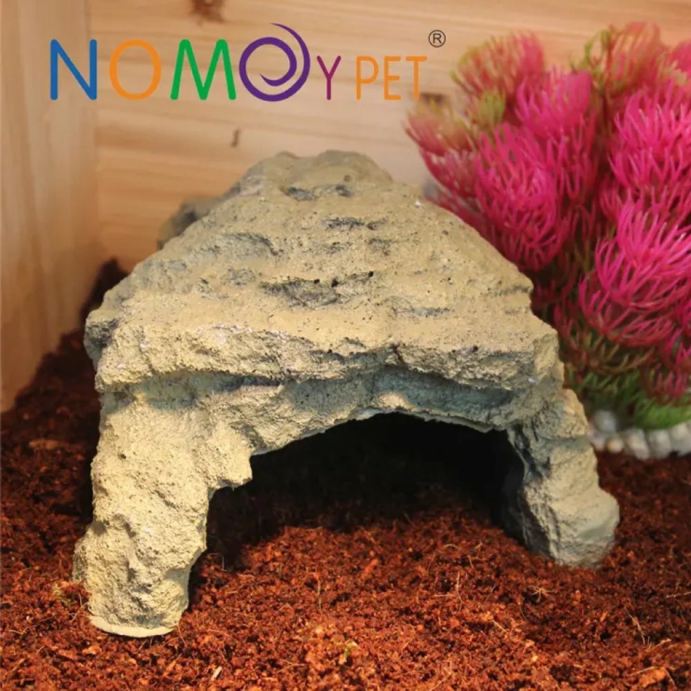 Декорация для террариума Nomoy Pet, Круглая пещера, 15x14x9,5 см