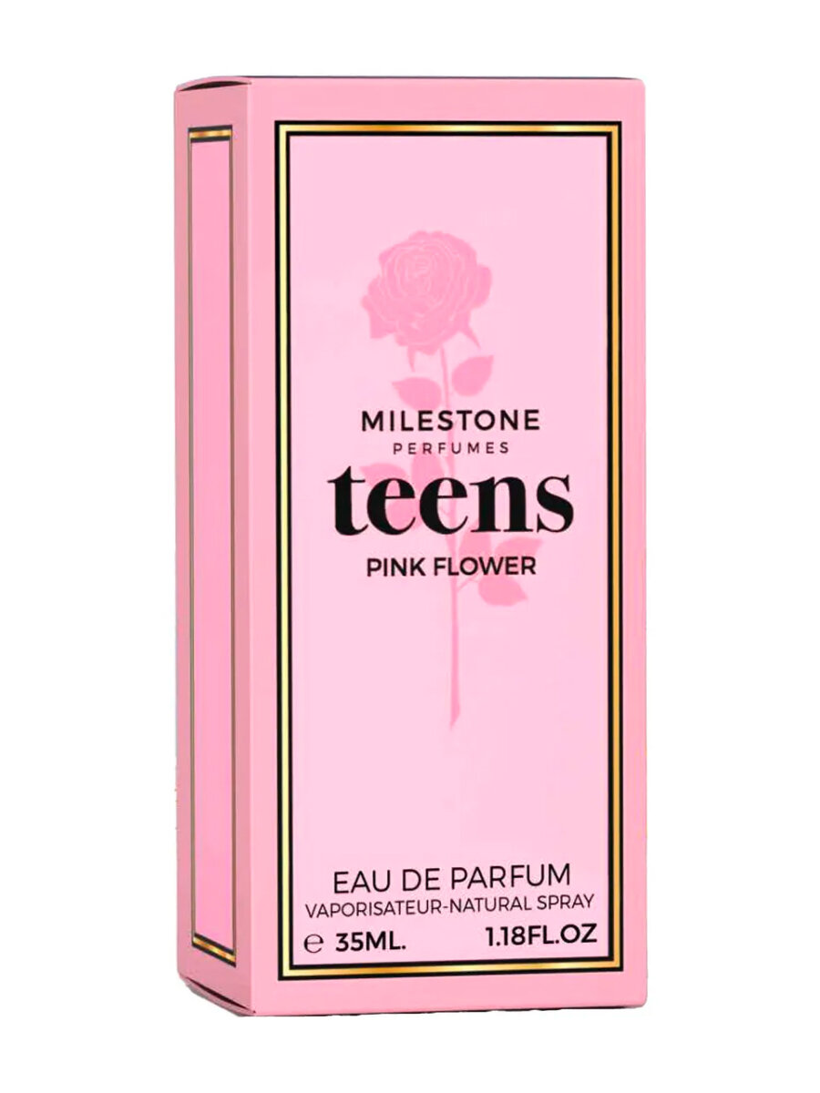 Парфюм MILESTONE "Teens Pink Flower", 35мл, цветочный, женский