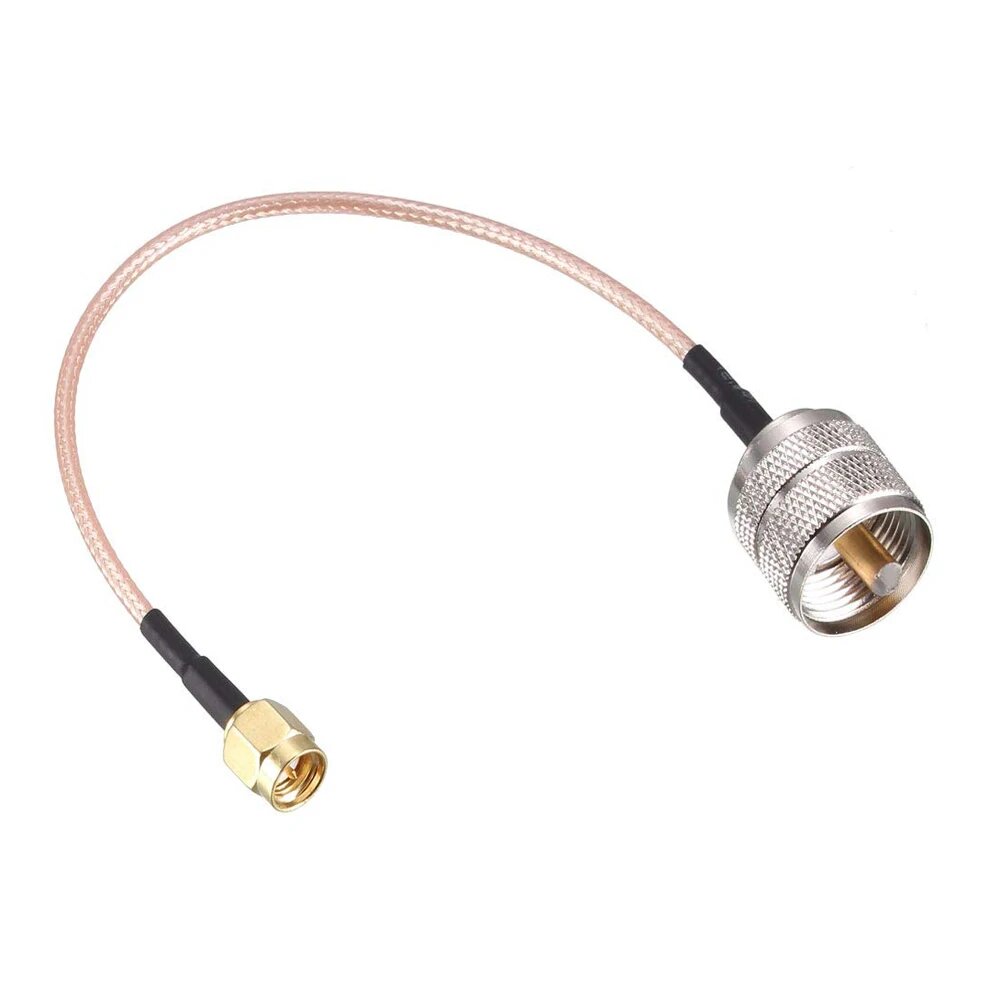 RF JKM Кабель переходник SMA-UHF 10CM, SMAJ-UHFJ