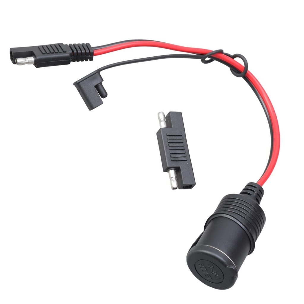Быстрое подключение удлинительного кабеля SAE к автомобильной розетке 14AWG 0-36 В