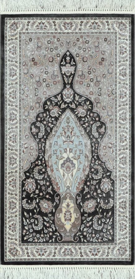 Ковер 0,50х0,80 Silk Touch 002 antracite pastel namaz