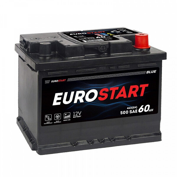Eurostart Blue EB600 60Ah 460A ОП 242x175x190