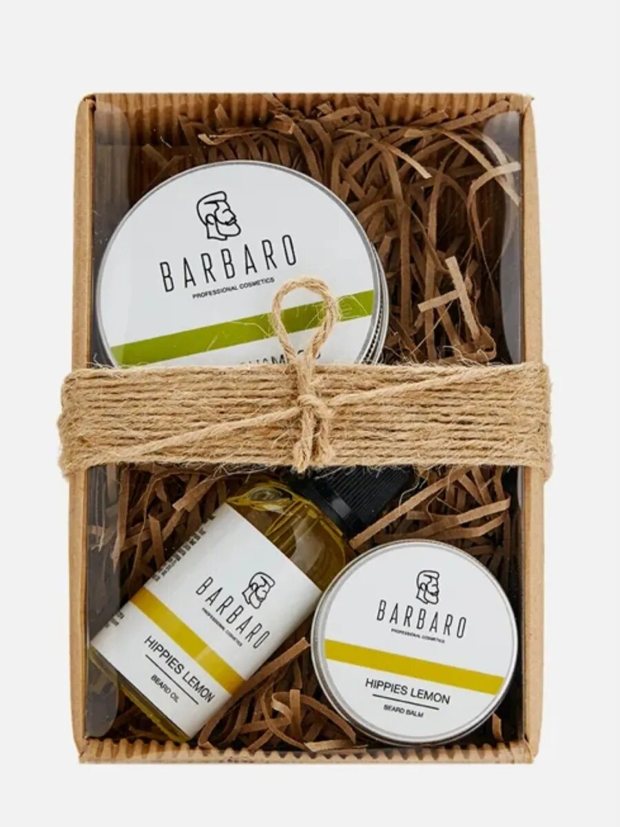 Набор BARBARO beard kit v.2 (3 in 1 with shampoo), Адвент