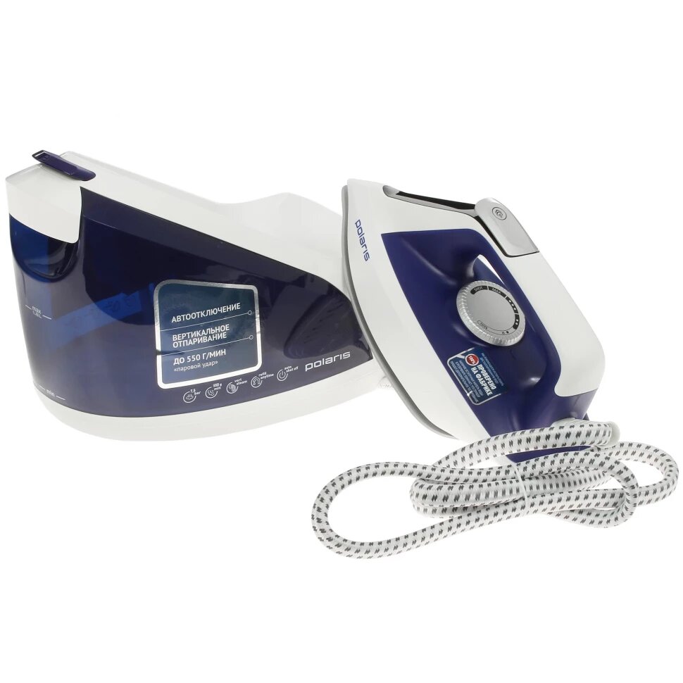 Парогенератор Polaris PSS 8080K, синий, керамическая подошва