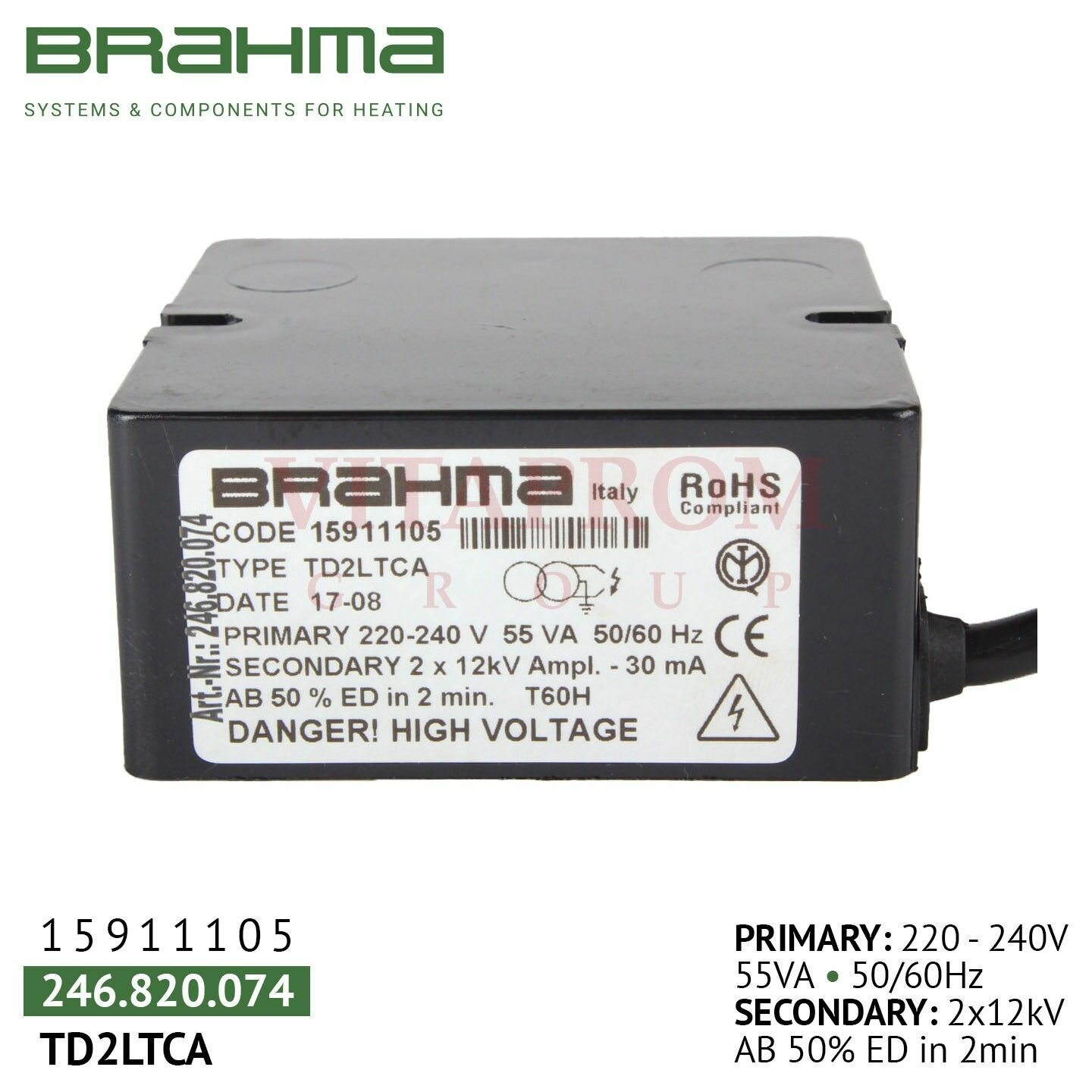 Трансформатор Brahma TD2LTCA, 15911105