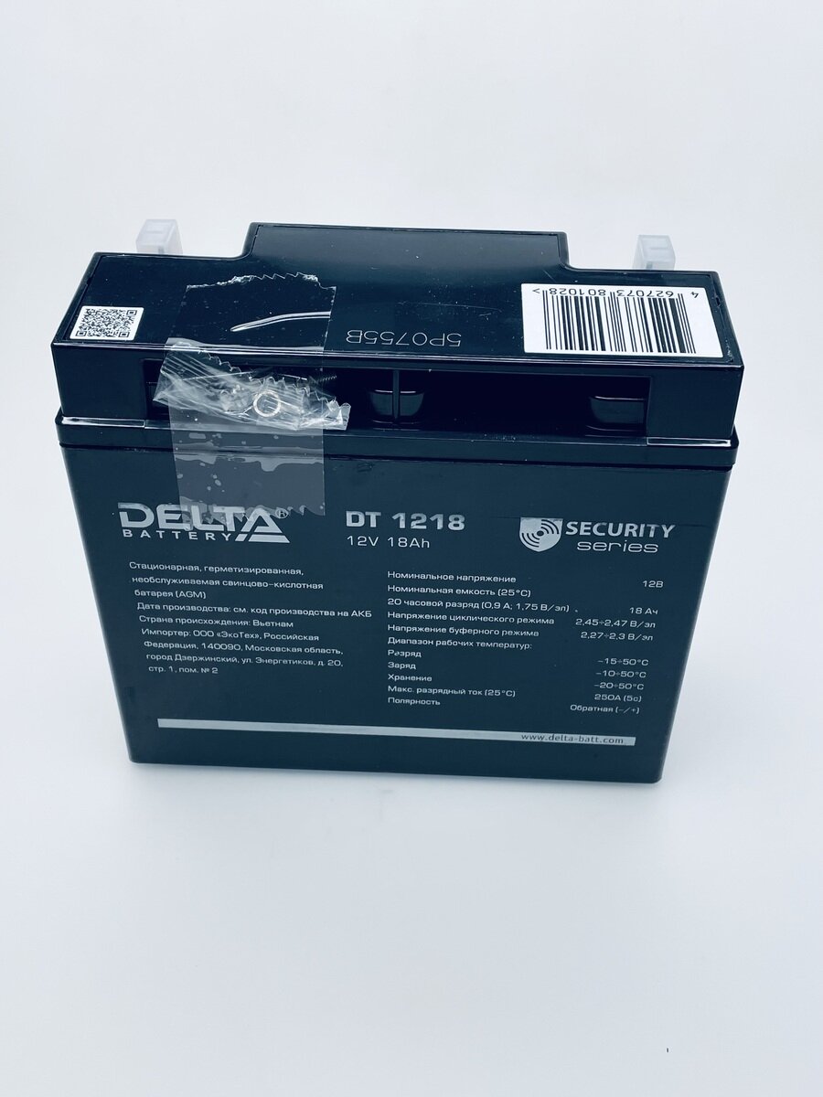 Батарея аккумуляторная Delta DT 1218 GP 6510 AE Patriot 005016361 №983