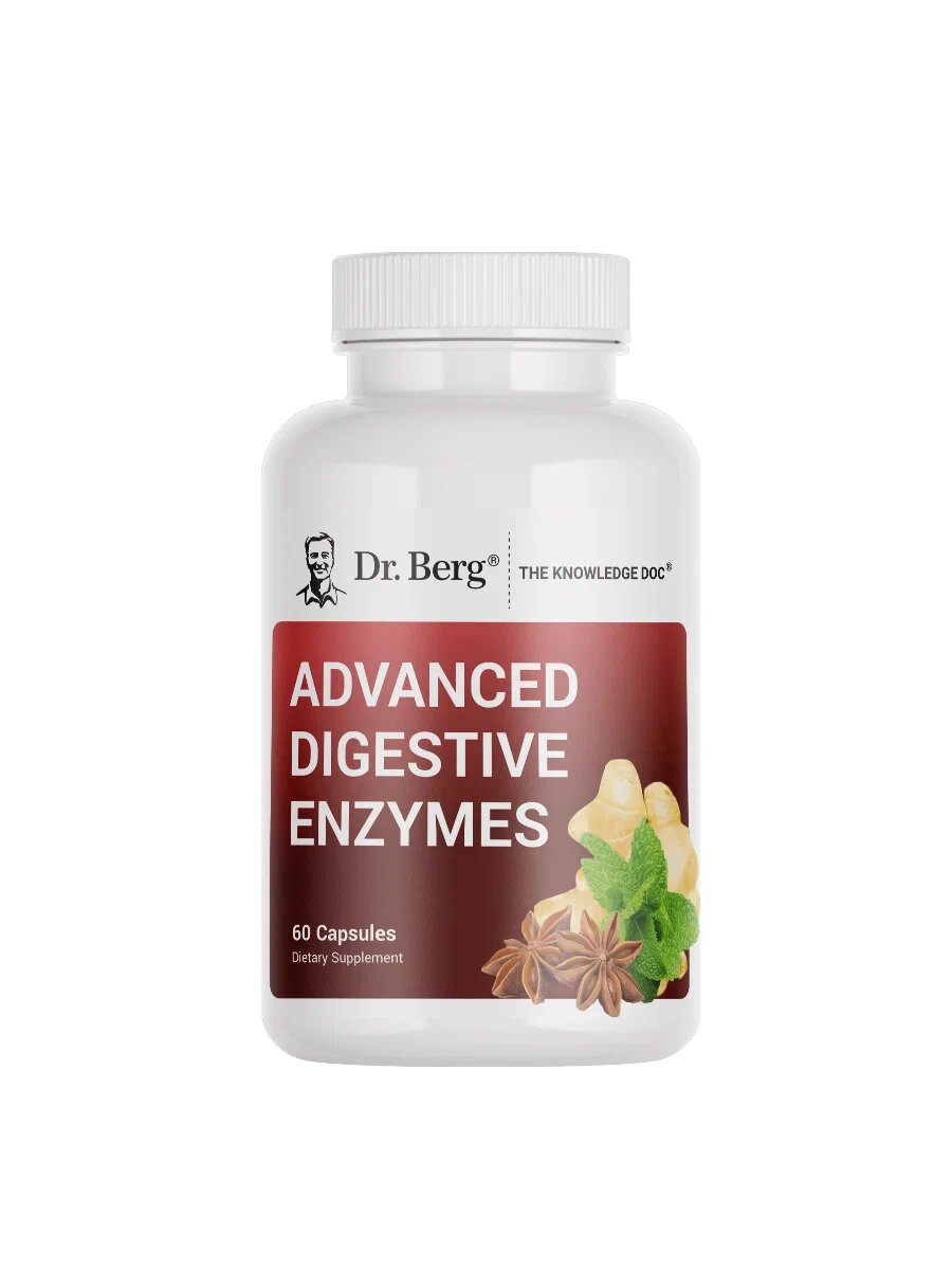 Пищеварительные ферменты Dr. Berg "Advanced Digestive Enzymes", 60 капс