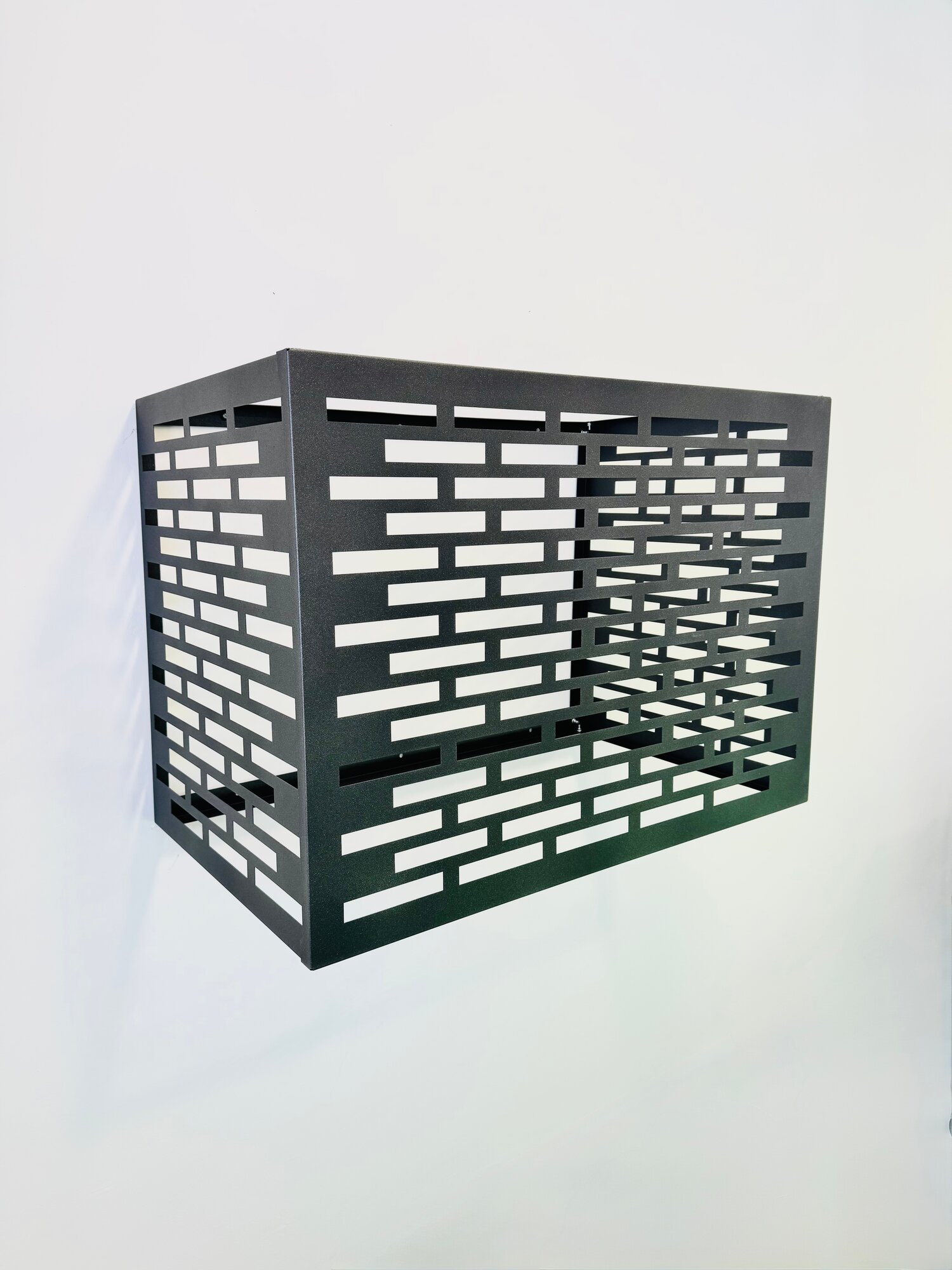 Корзина FEROOM GROUP для кондиционера, черно-серая, металлическая