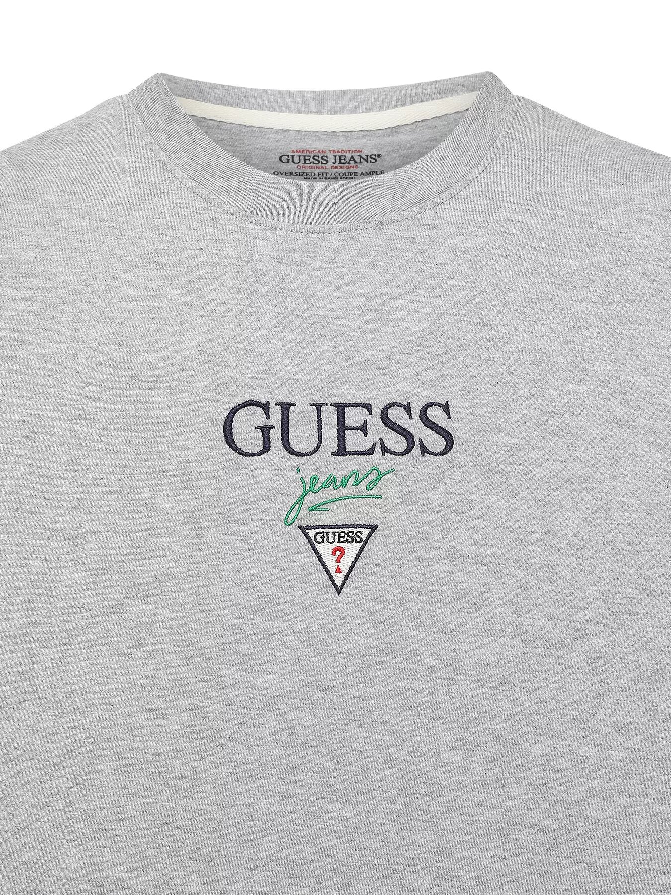 Футболка GUESS JEANS, размер L, серый — фото 1