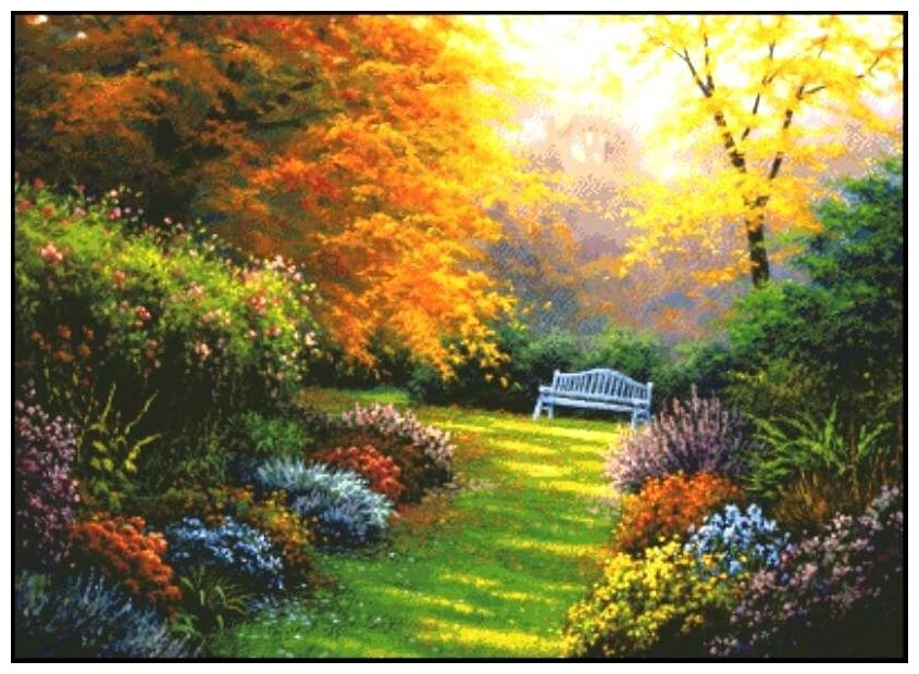 Набор алмазной вышивки "Вдали от всех", размер 100х73см, 63 цвета