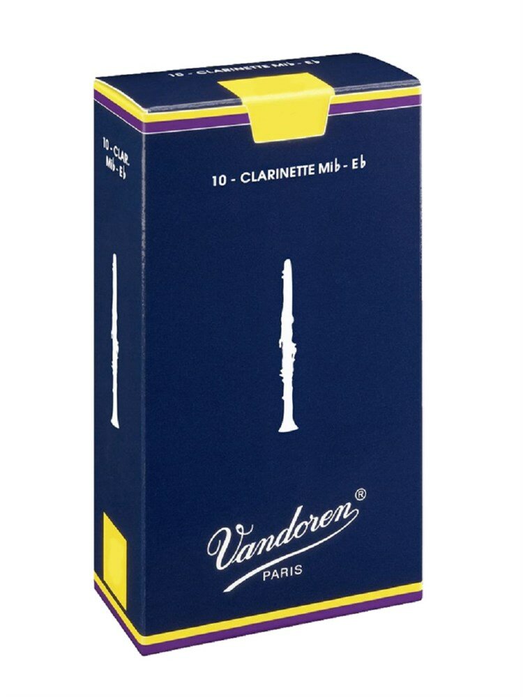 Трости для кларнета Eb №2,5 (10шт) Vandoren CR1125