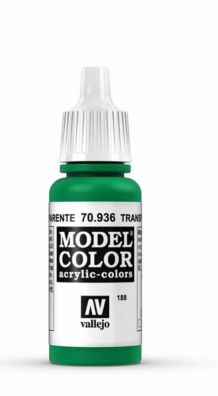 Краска 70936 Vallejo Серии Model Color - Transparent Green 17ml