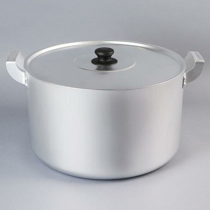 Кастрюля, 15 л, металлическая крышка, алюминий