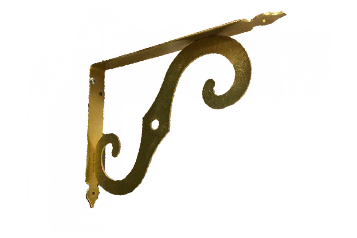 MFK-TORG Фигурный кронштейн для полок 200х150мм золото SB-44-1 К-33-Золото