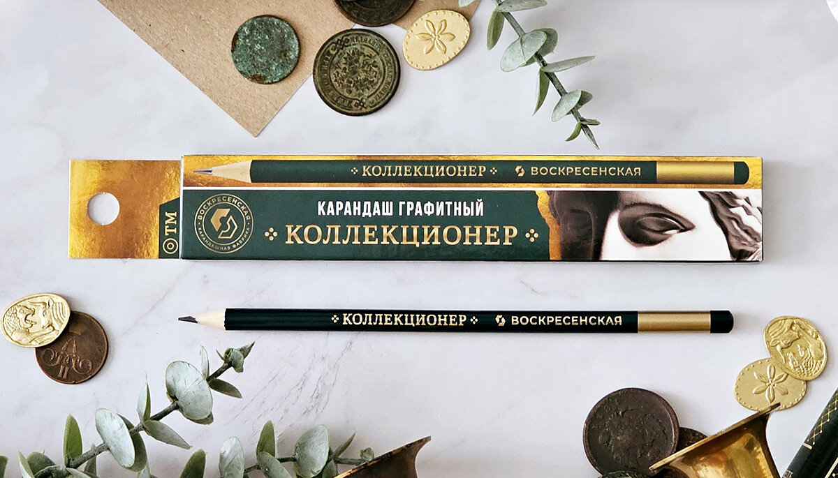 Карандаш 4 шт. графитный заточенный ВКФ "Карандаш со смешными фразами" ТМ (HB) коллекционер