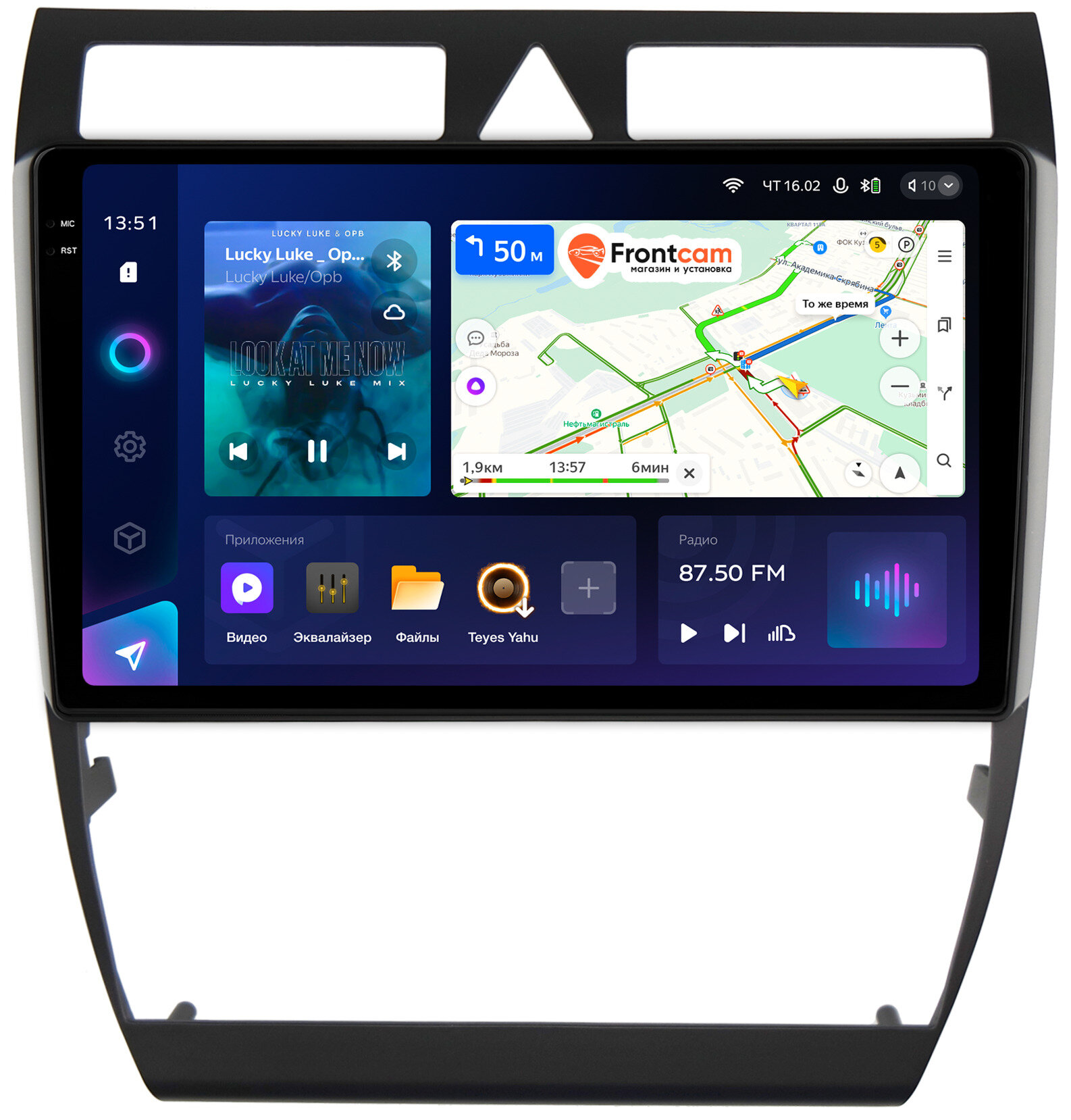 Штатная магнитола Audi A6 (C5), A6 (C5) Allroad, S6 (C5), RS6 (C5) 1997-2006 Teyes CC3 2K 6/128 9.5" RM-9110 Android 10 (4G-SIM, DSP, QLed)