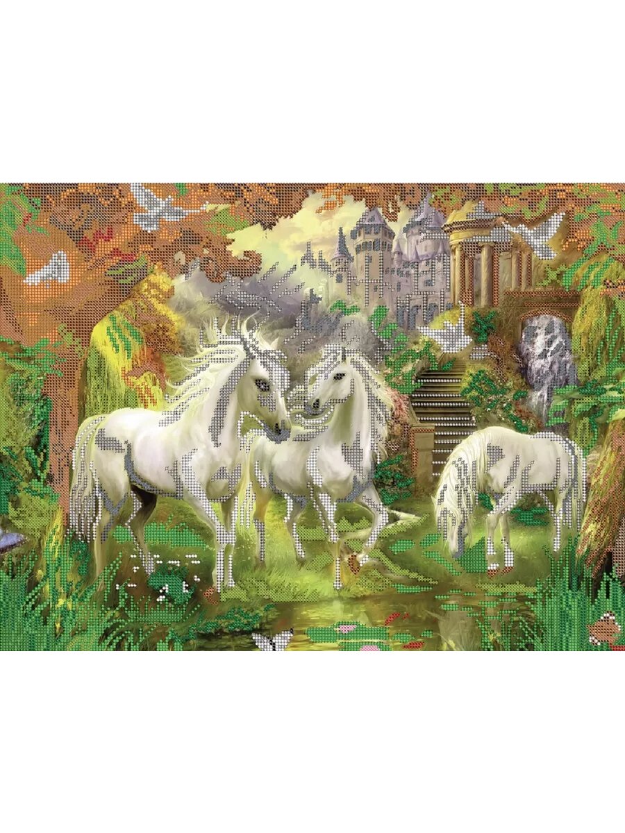 Набор для вышивания бисером 30*38 см