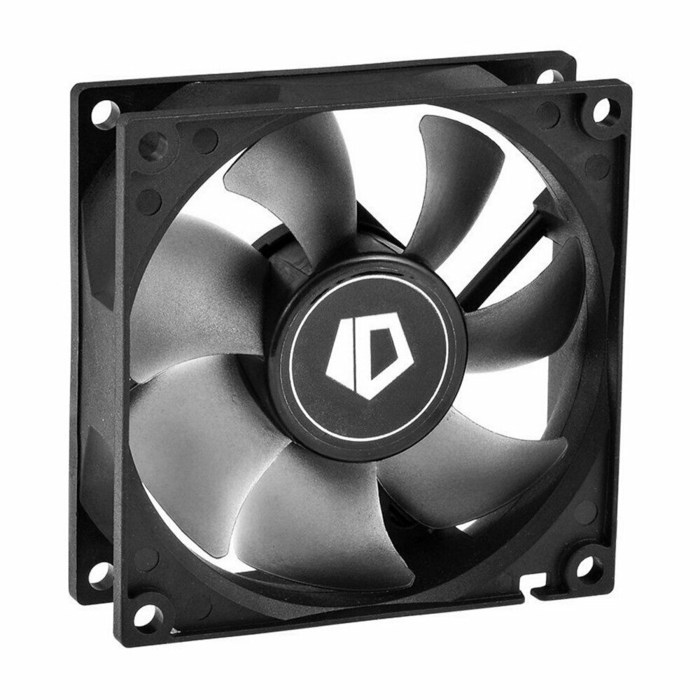 Вентилятор для корпуса ID-COOLING NO-8025-SD черный/серый (80mm, 2000rpm, 25.5 CFM, 21.0 дБ, 3 pin) (NO-8025-SD)