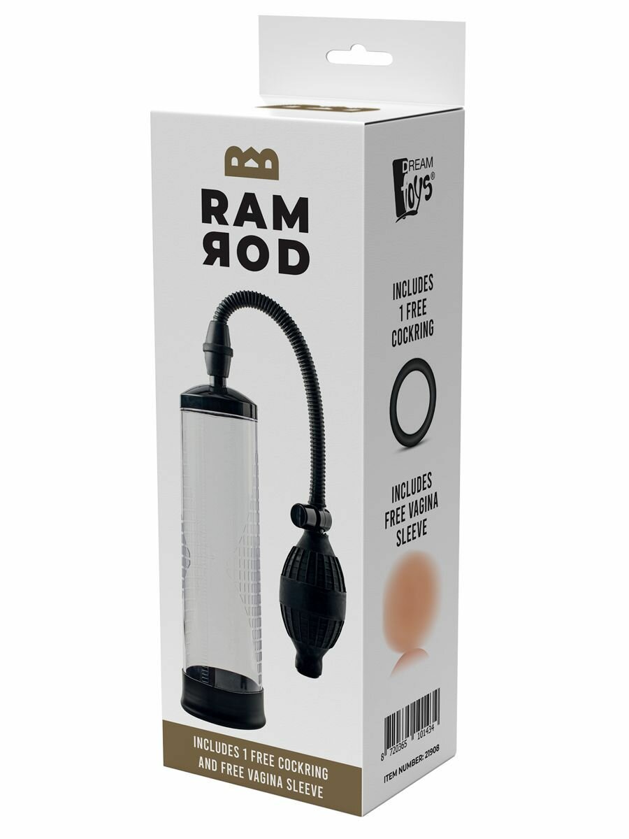 Мужская вакуумная помпа для пениса "RAMROD CLASSIC PENIS PUMP" 20cm