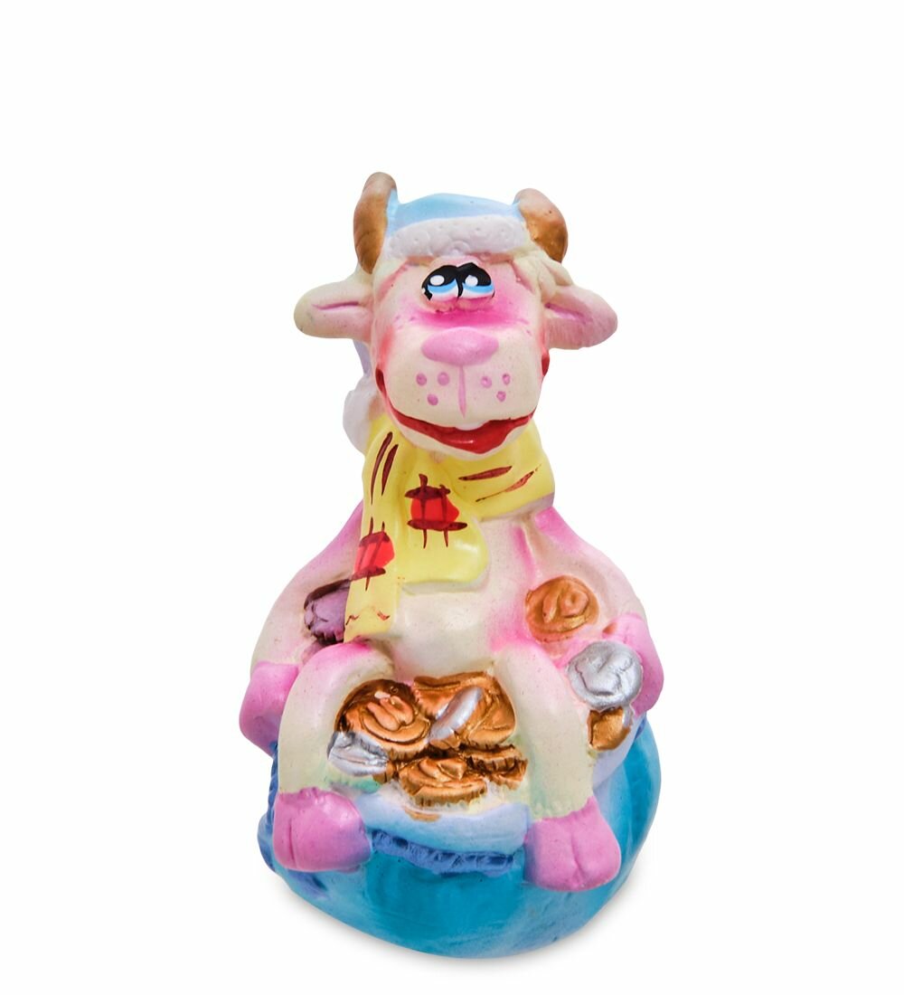 Фигурка гипсовая Коза на мешке , цветной A1974441