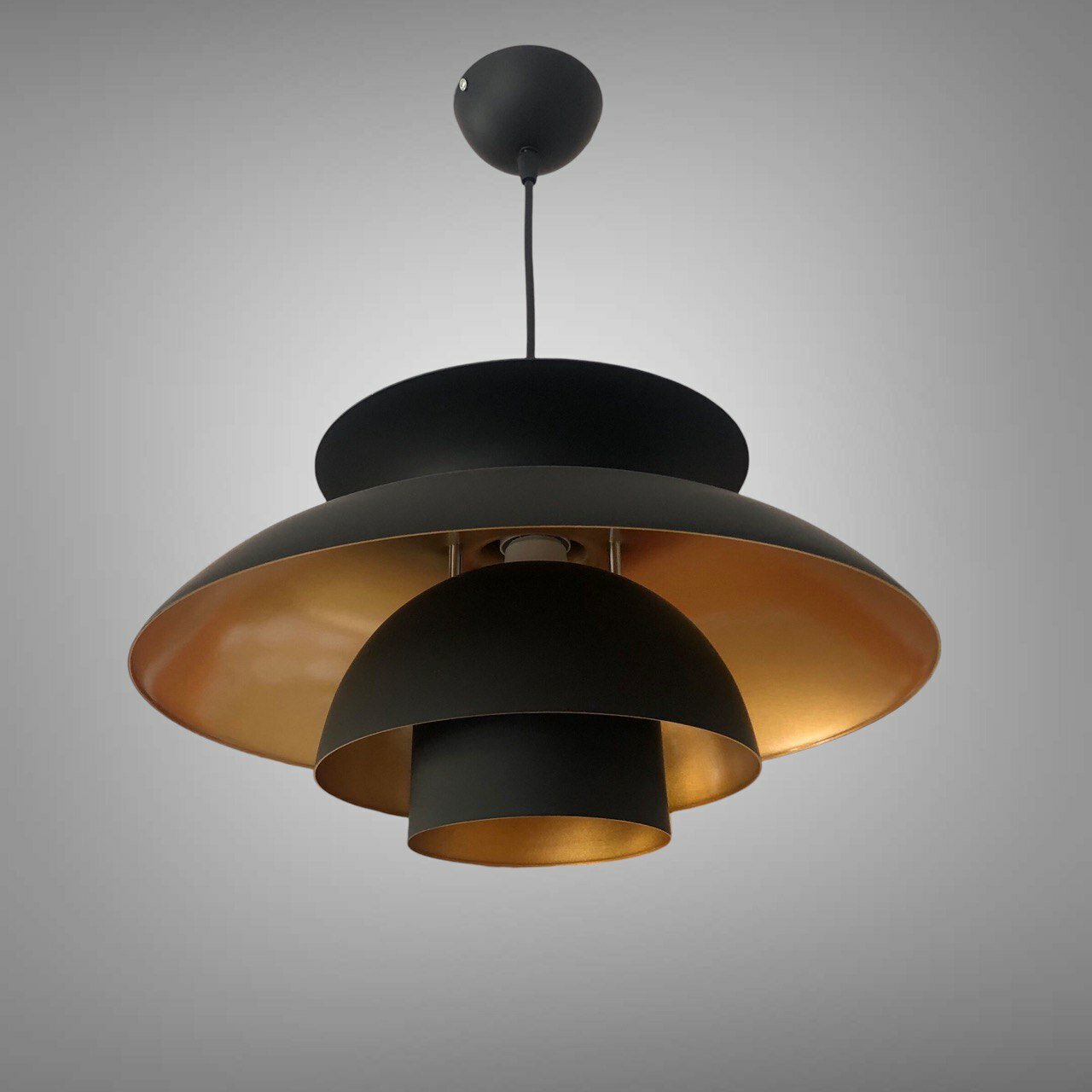 Люстра подвесная потолочная светильник лофт 7955-черная+ золото- E27, LUCETY, площадь освещения 10 кв. м.