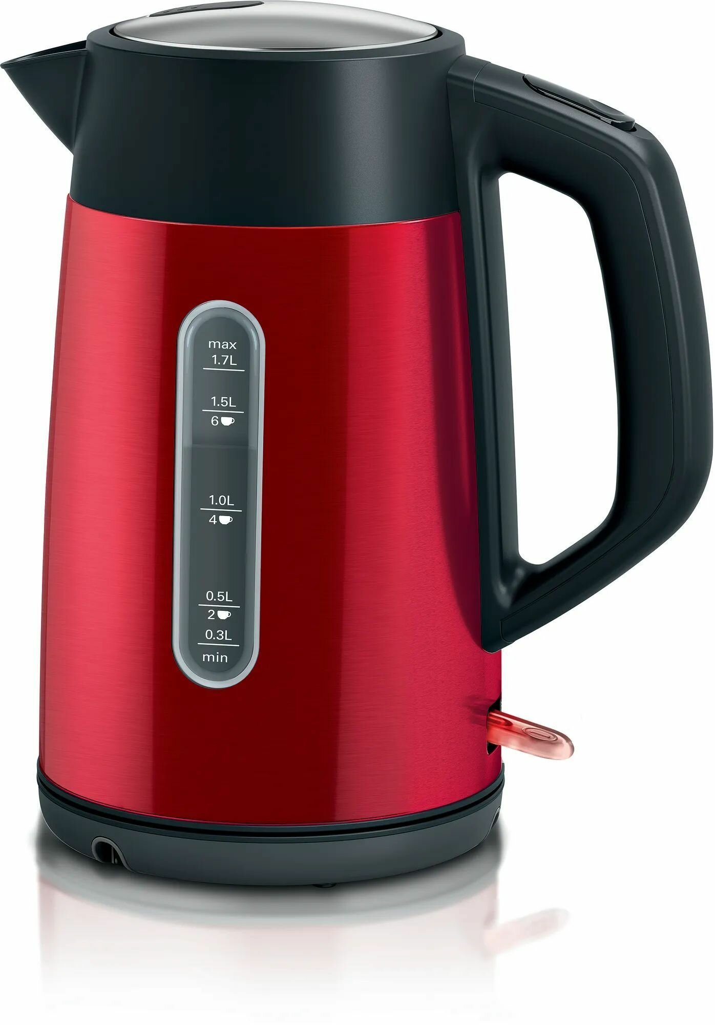Чайник Bosch TWK4P434 1.7л. красный (нержавеющая сталь)