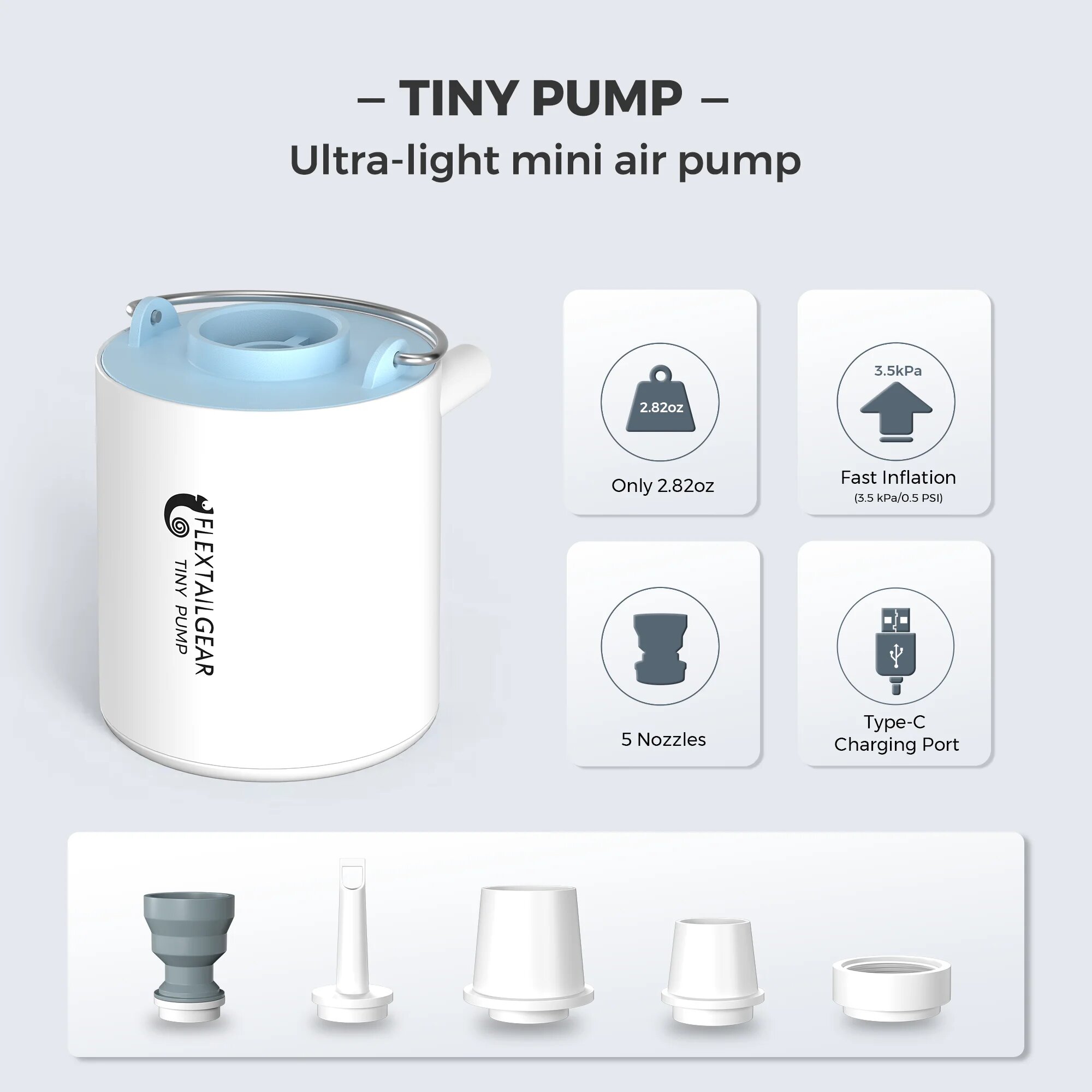 FLEXTAILGEAR Tiny Pump, Blue — фото 1