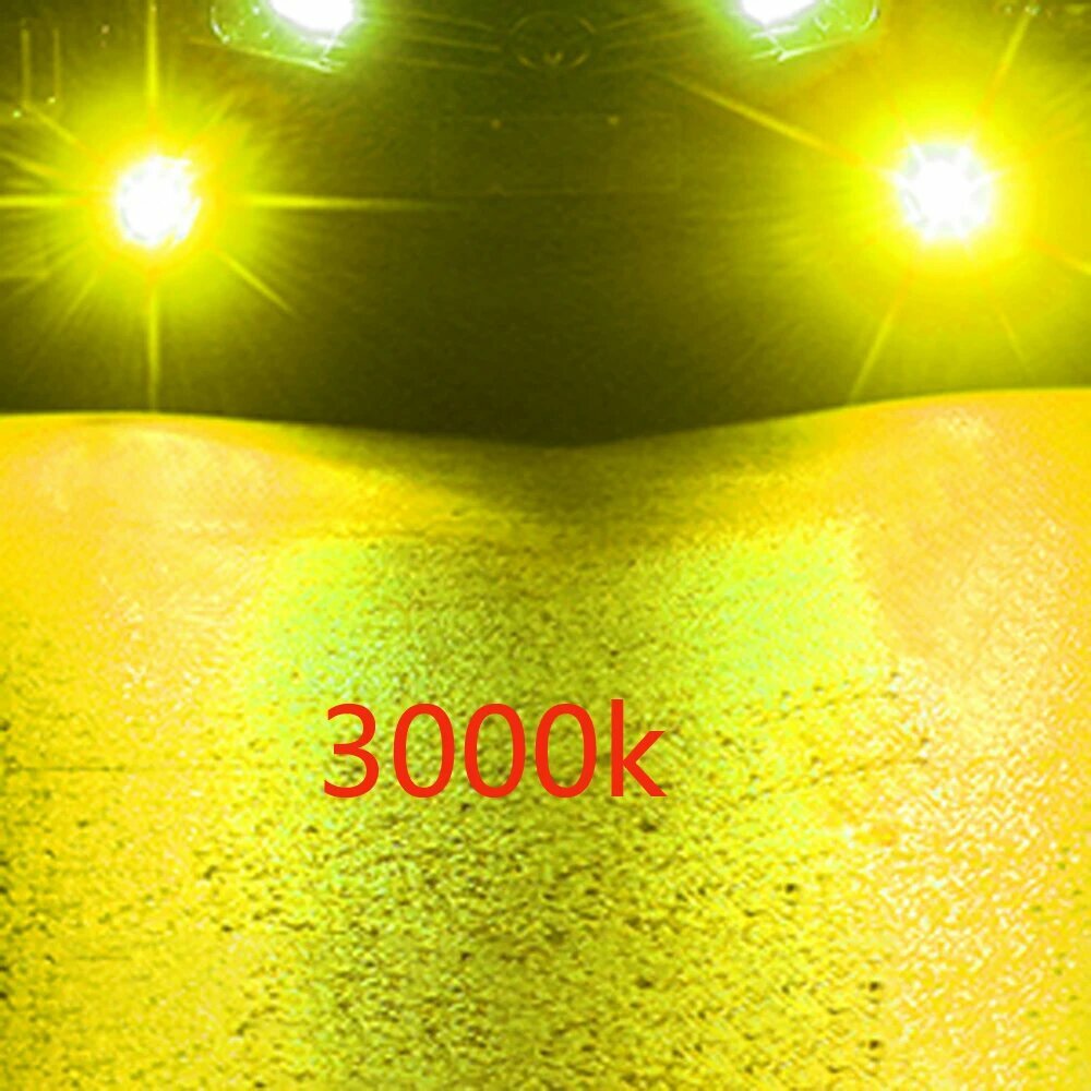 Светодиодная противотуманная фара Лазерная линза Автомобильная турбо-фара Противотуманная фара 12 В H7 H11 H8 H9 9005 HB3 9006 HB4 CSP 8000K 6000K 3000K 2 шт.