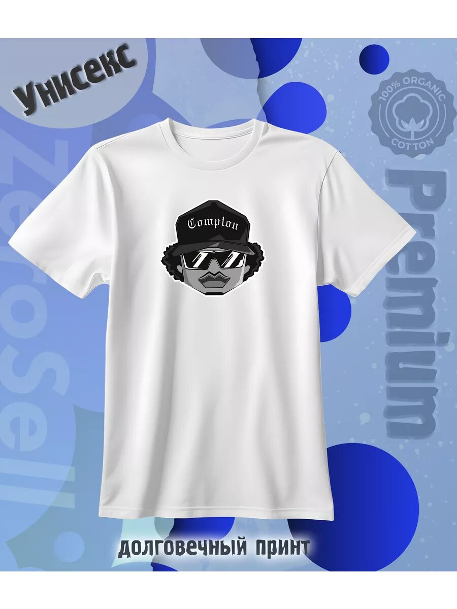 Футболка с принтом eazy e рэпер