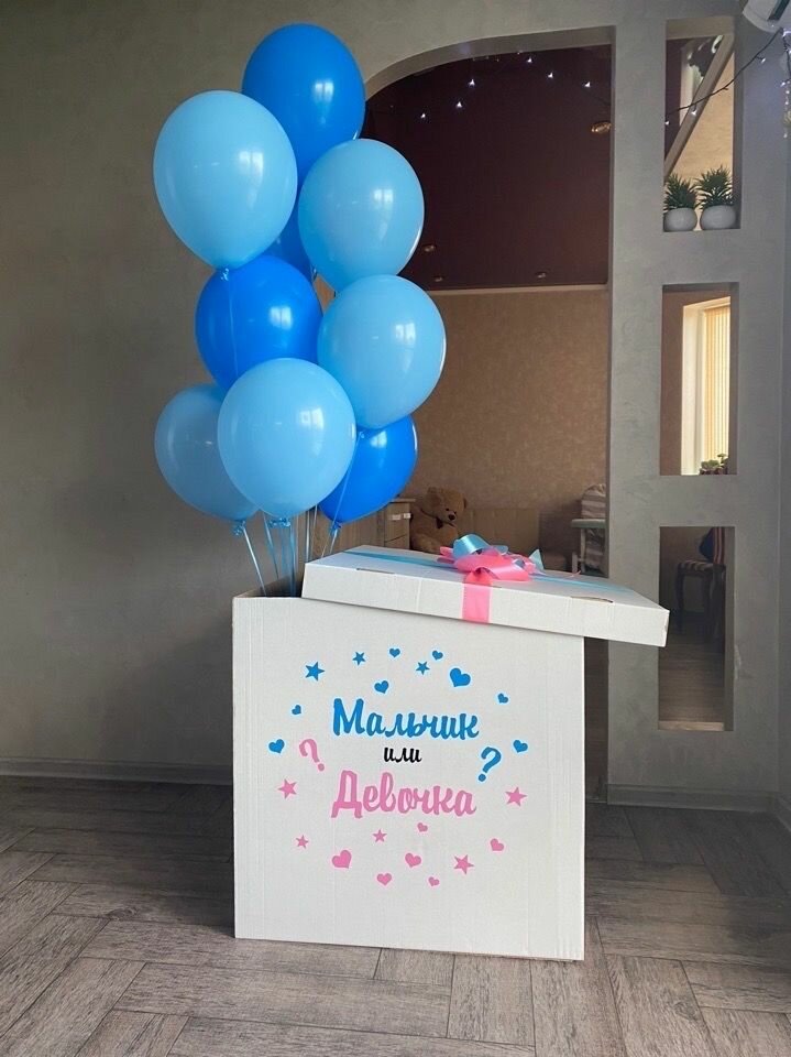 Воздушные шары с гелием на гендер пати №2