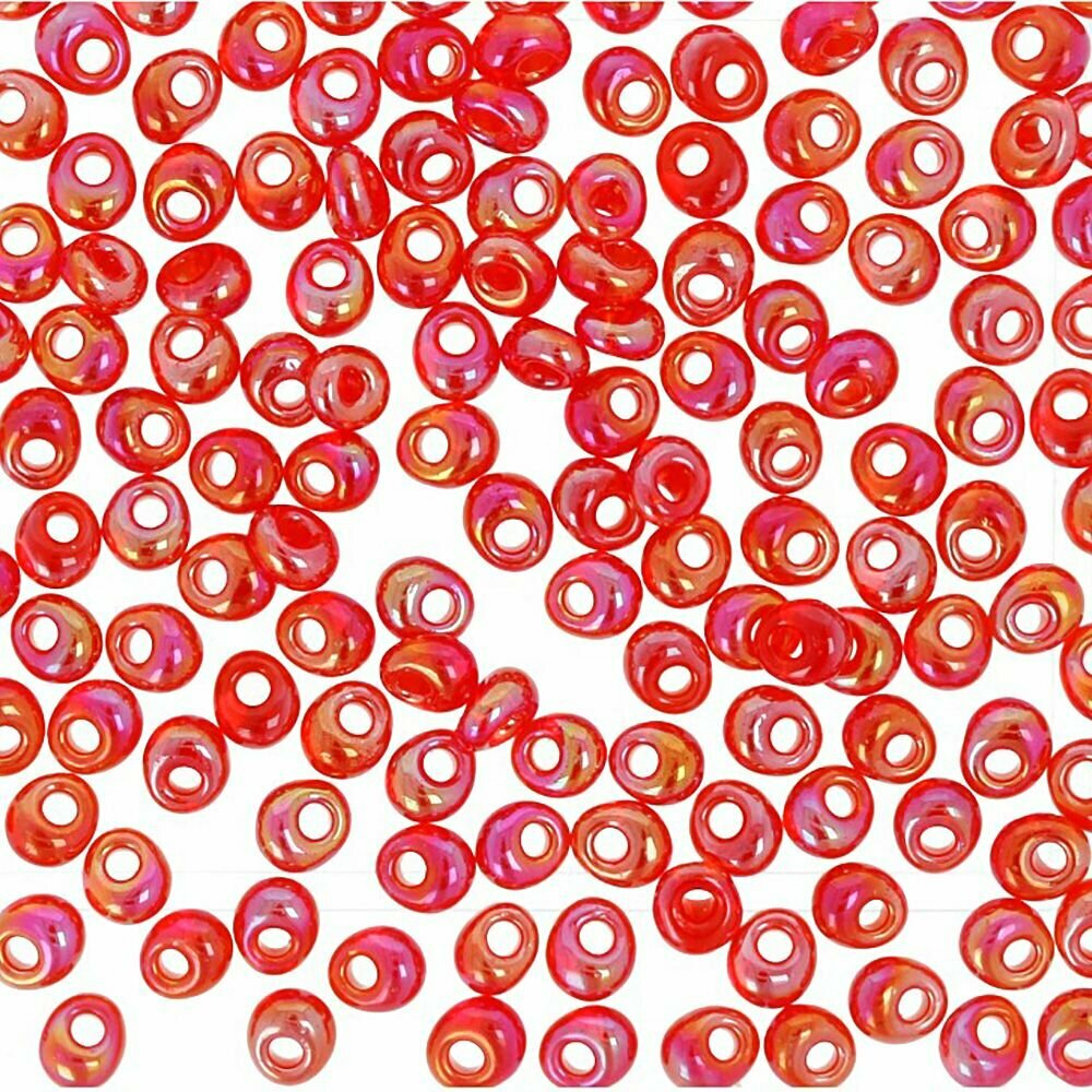 Бисер Япония "TOHO" MAGATAMA №3 3 мм 5 х 5 г №0165 красный/перламутровый