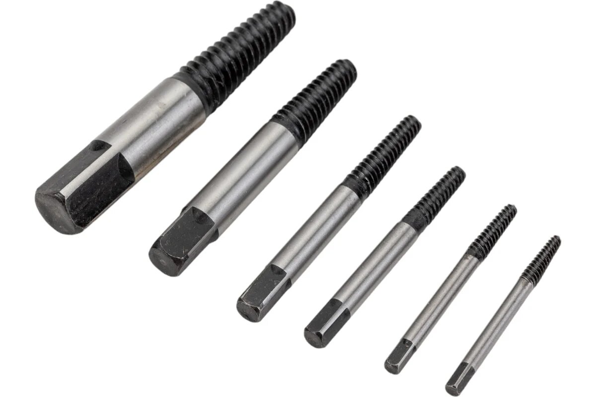 Эврика Набор экстракторов шпильковертов 6 пр. пластиковый кейс ER-86508