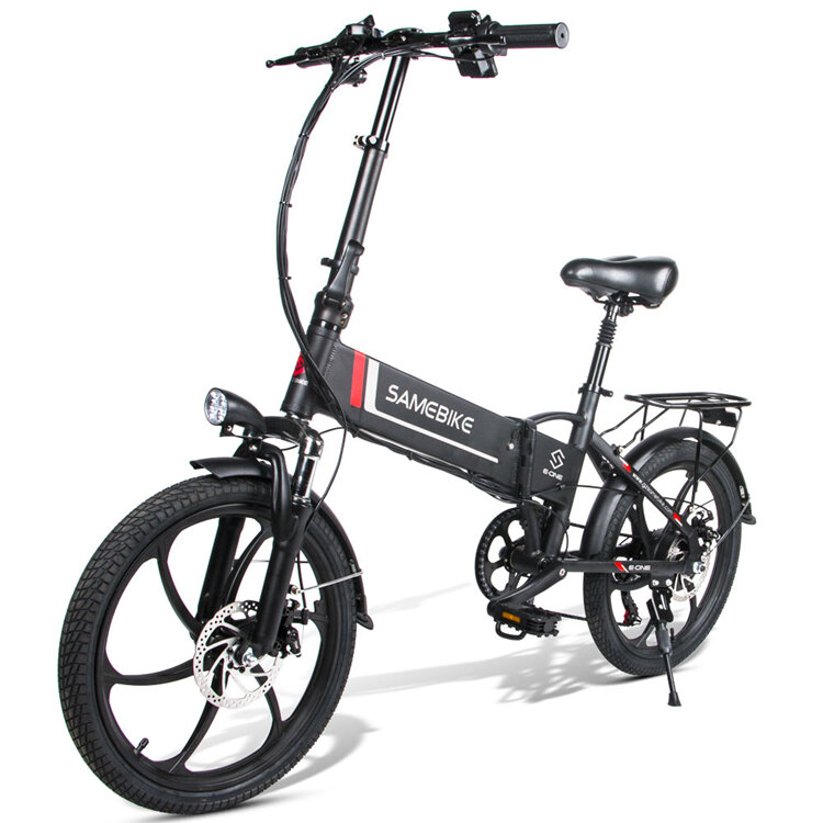 SAMEBIKE 20LVXD30 20-дюймовый складной электрический велосипед для взрослых с бесщеточным двигателем 350 Вт, съемной литиевой батареей 48 В 10,4 Ач