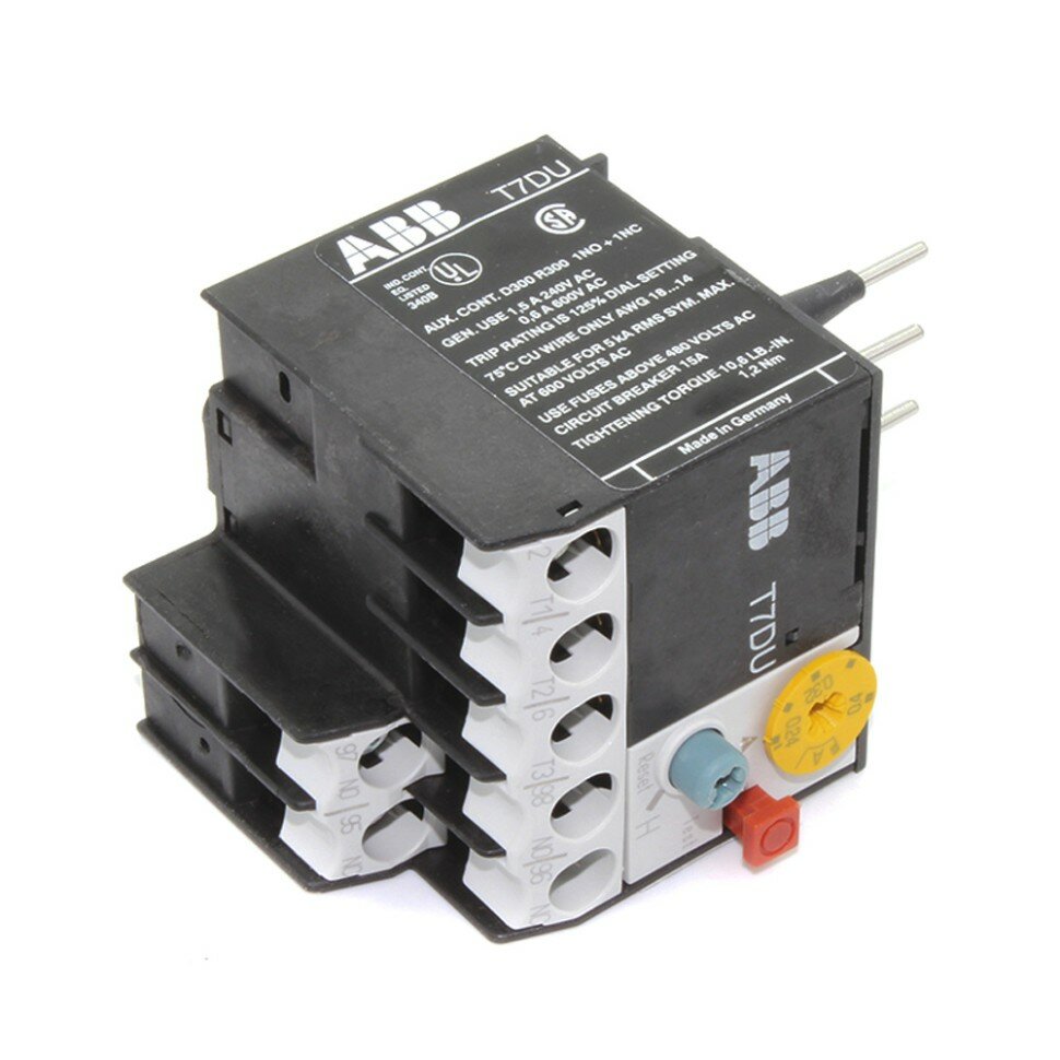 ABB T7DU-0.4 1SAZ111301R0003 Тепловое реле перегрузки 0,24-0,4А