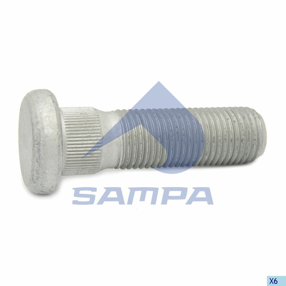 Болт колеса 7/8 x11BSFх81 Scania 4/P/G/R/T 043.307 SAMPA