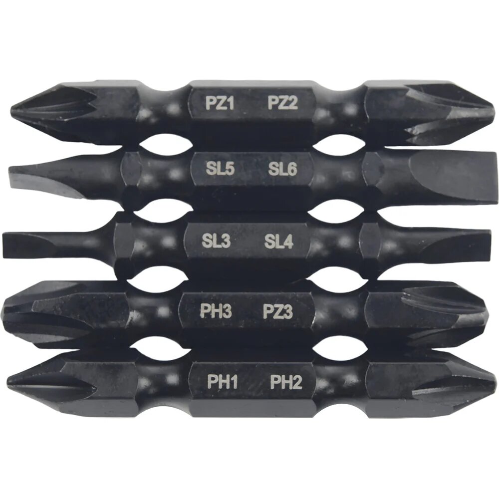 Набор бит для шуруповерта RAGE By VIRA магнитные двухсторонние 5 шт S2, работы с шуруповертами