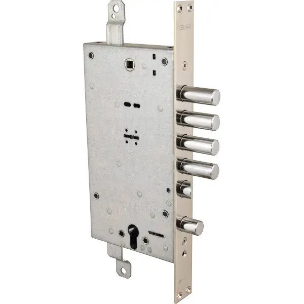 Замок врезной Mottura (Моттура) двухсистемный 54.797-D (правый) никель