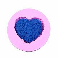 Молд для шоколада/мастики силиконовый Композиция с сердцем, 13х10 см. (Набор из 1 шт.)