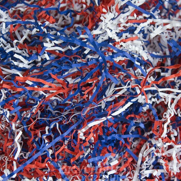 Наполнитель бумажный Красно-бело-синий Патриот Sweet bear, 100 гр. (Набор из 4 шт.)