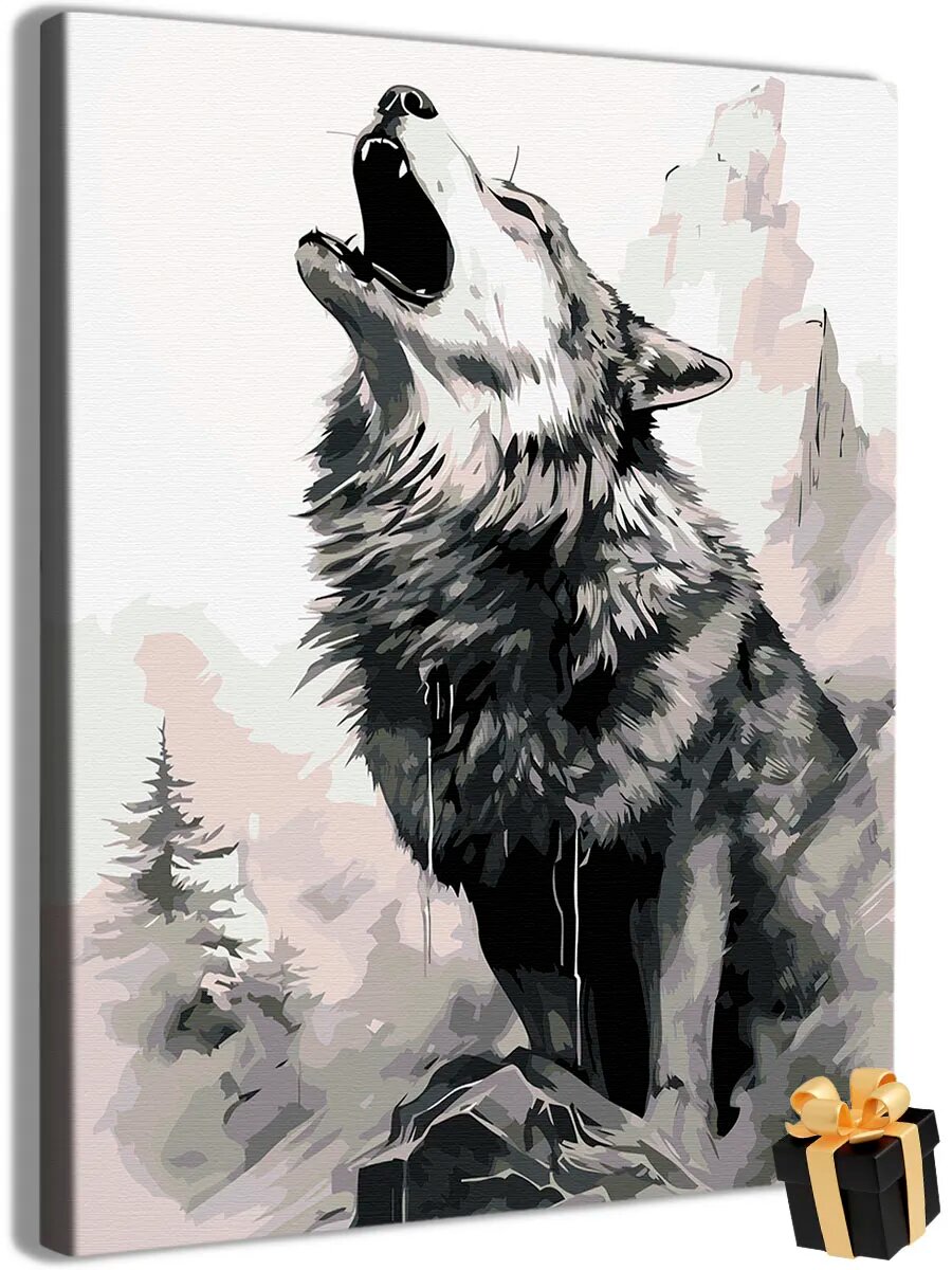 Картины по номерам Волк