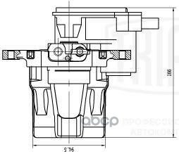 Суппорт торм. для а/м Hyundai i40 (11-)/Kia Optima (11-) зад. прав. d=38мм (а/м с EPB) (CF 204302) Trialli арт. cf-204302